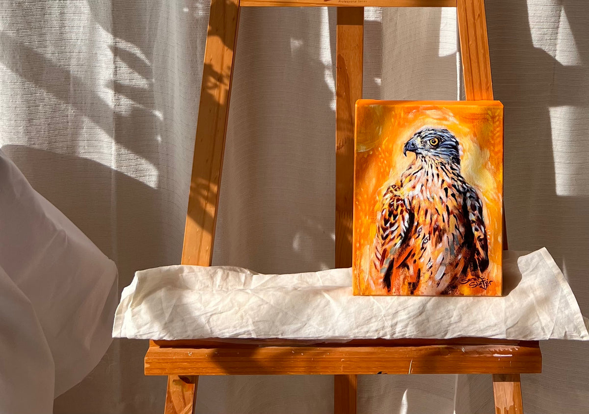 'Red Goshawk' - Oil Painting – SARAH SLATER